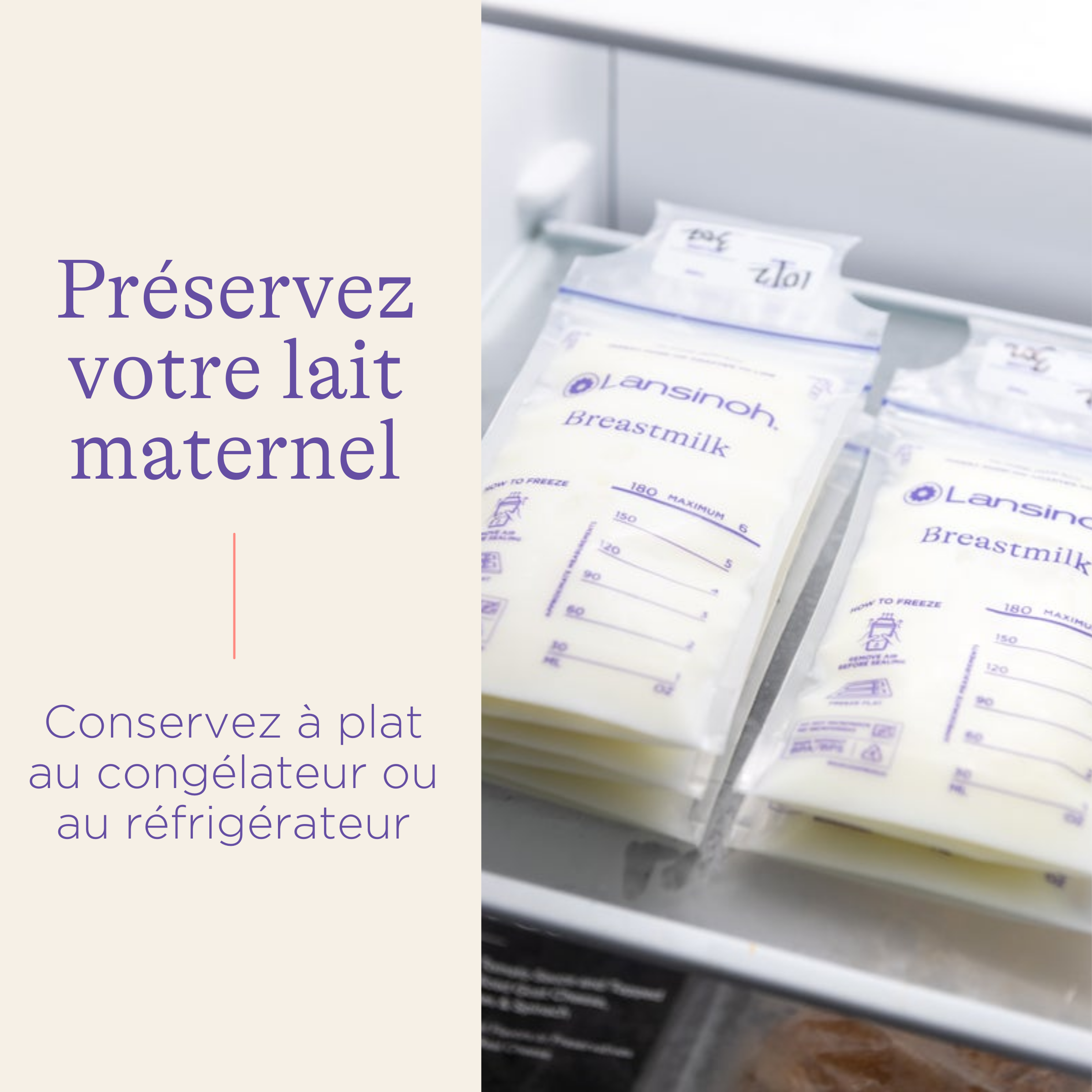 Sachets de conservation du lait maternel | Lansinoh – lansinoh-fr