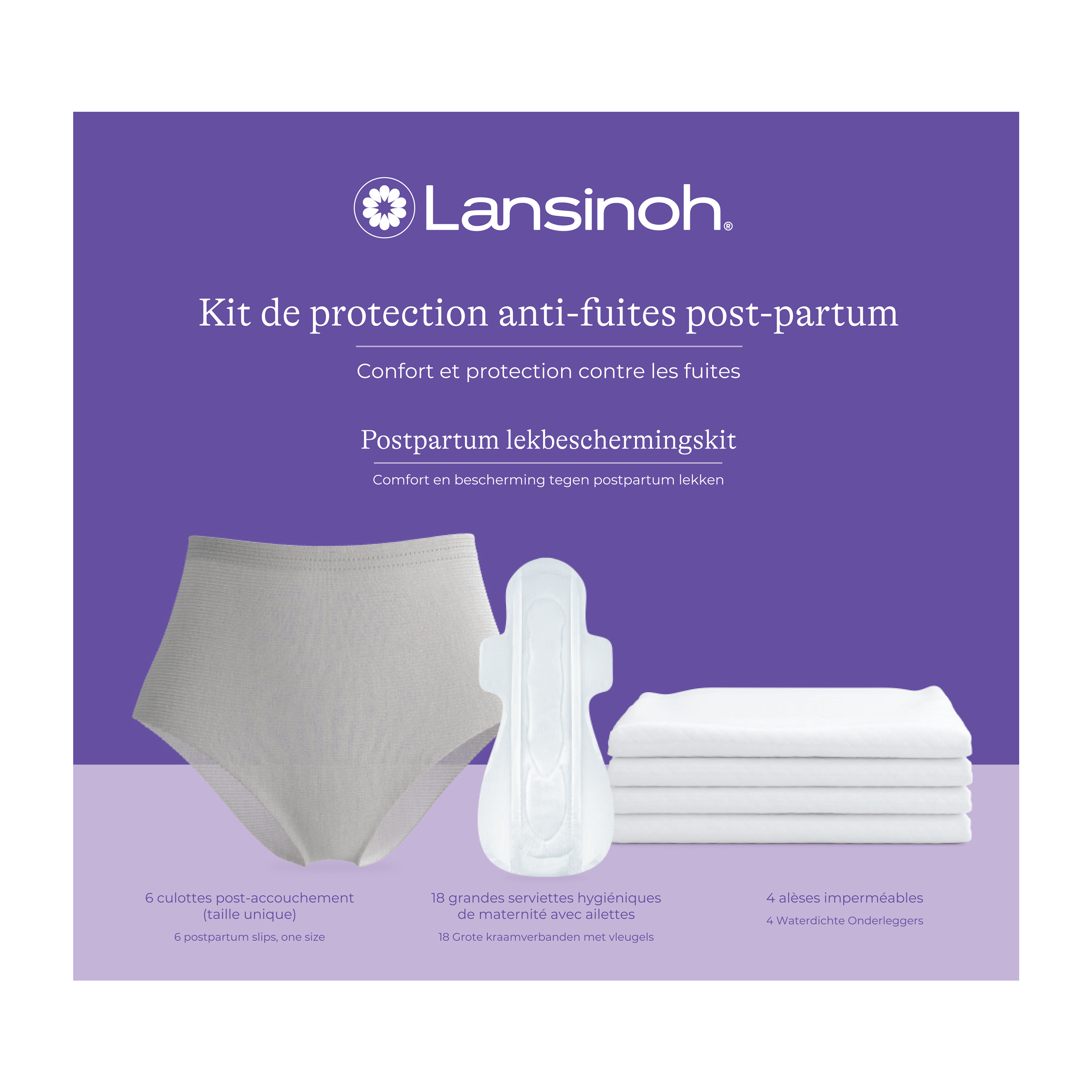 Kit anti-fuite post-partum - Lansinoh – lansinoh-fr